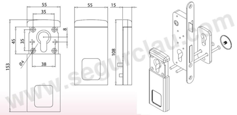 DISEC - Escudos de Seguridad para cerraduras Barcelona
